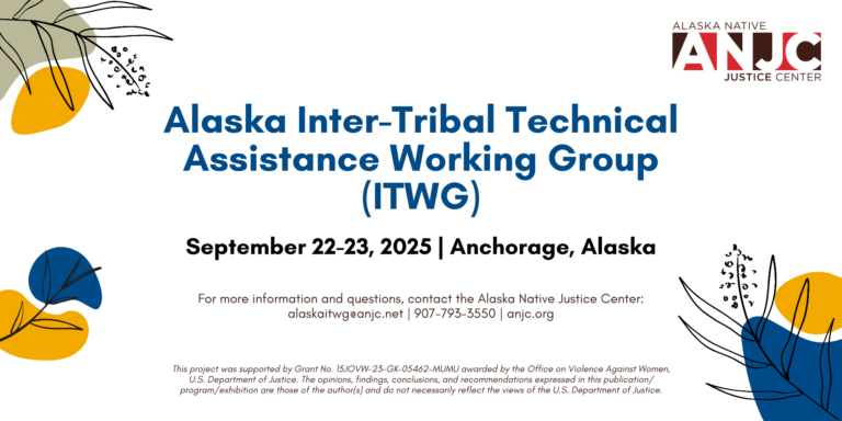 Alaska Inter-Tribal Technical Assistance Working Group (AK ITWG ...